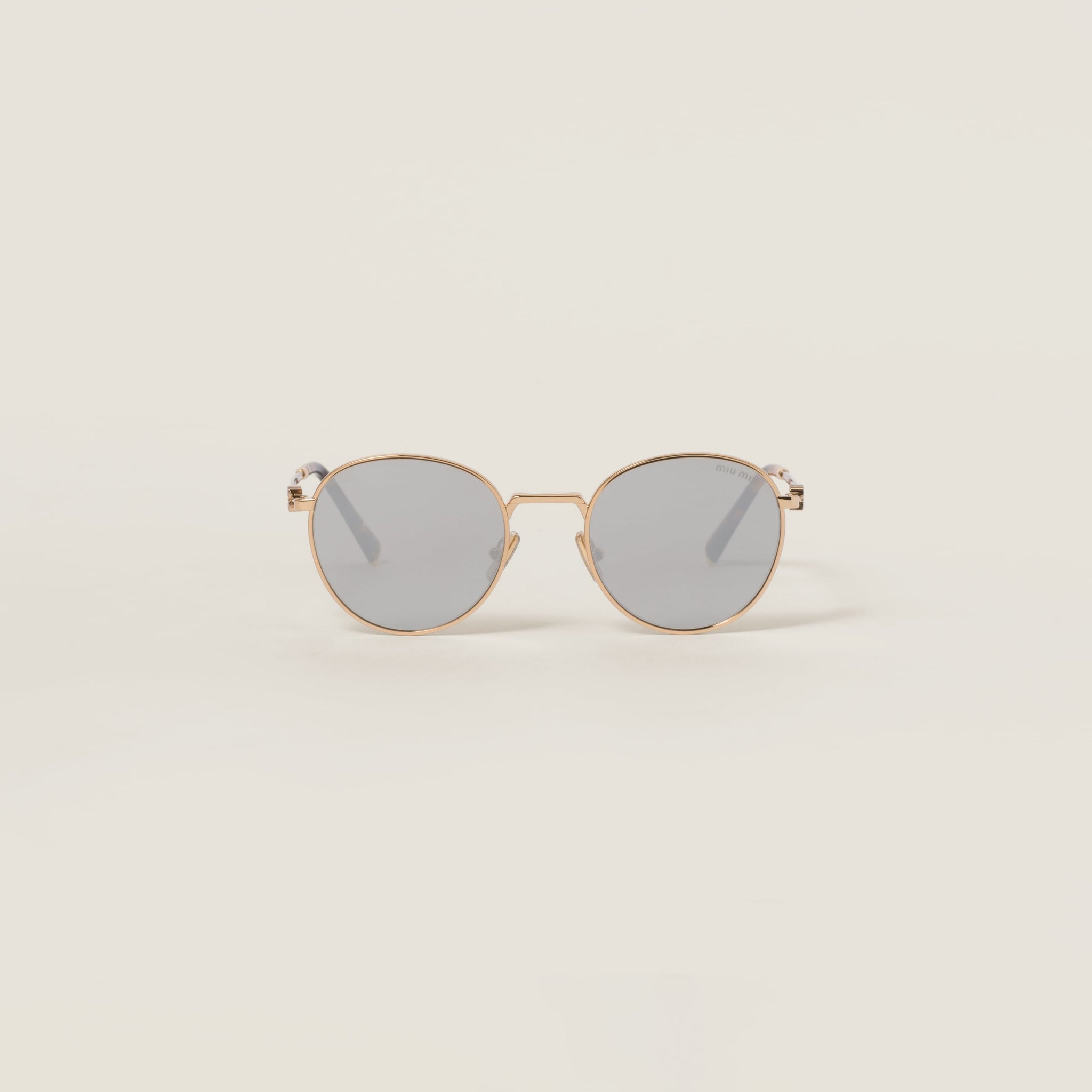Miu Miu Logo sunglasses CHROME-PLATED LENSES
