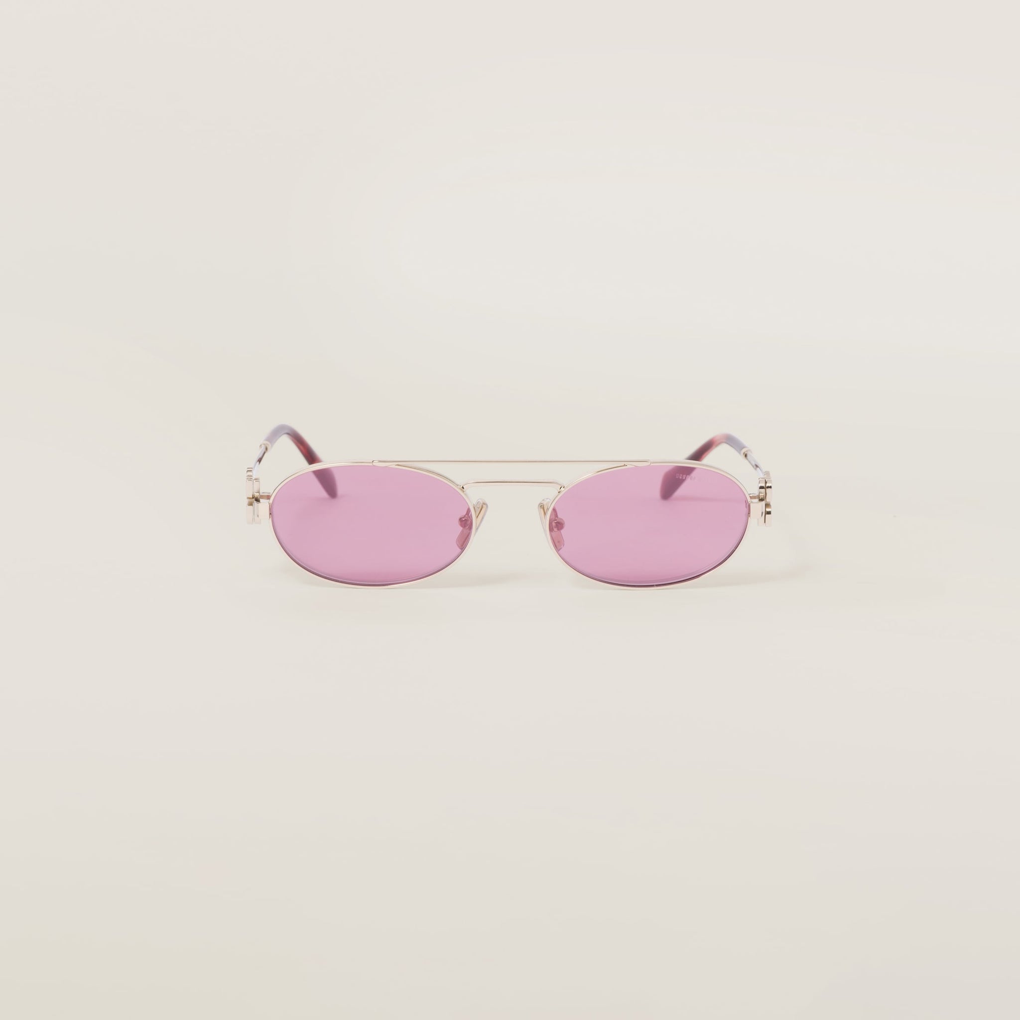 Miu Miu Logo sunglasses Amaranth lenses