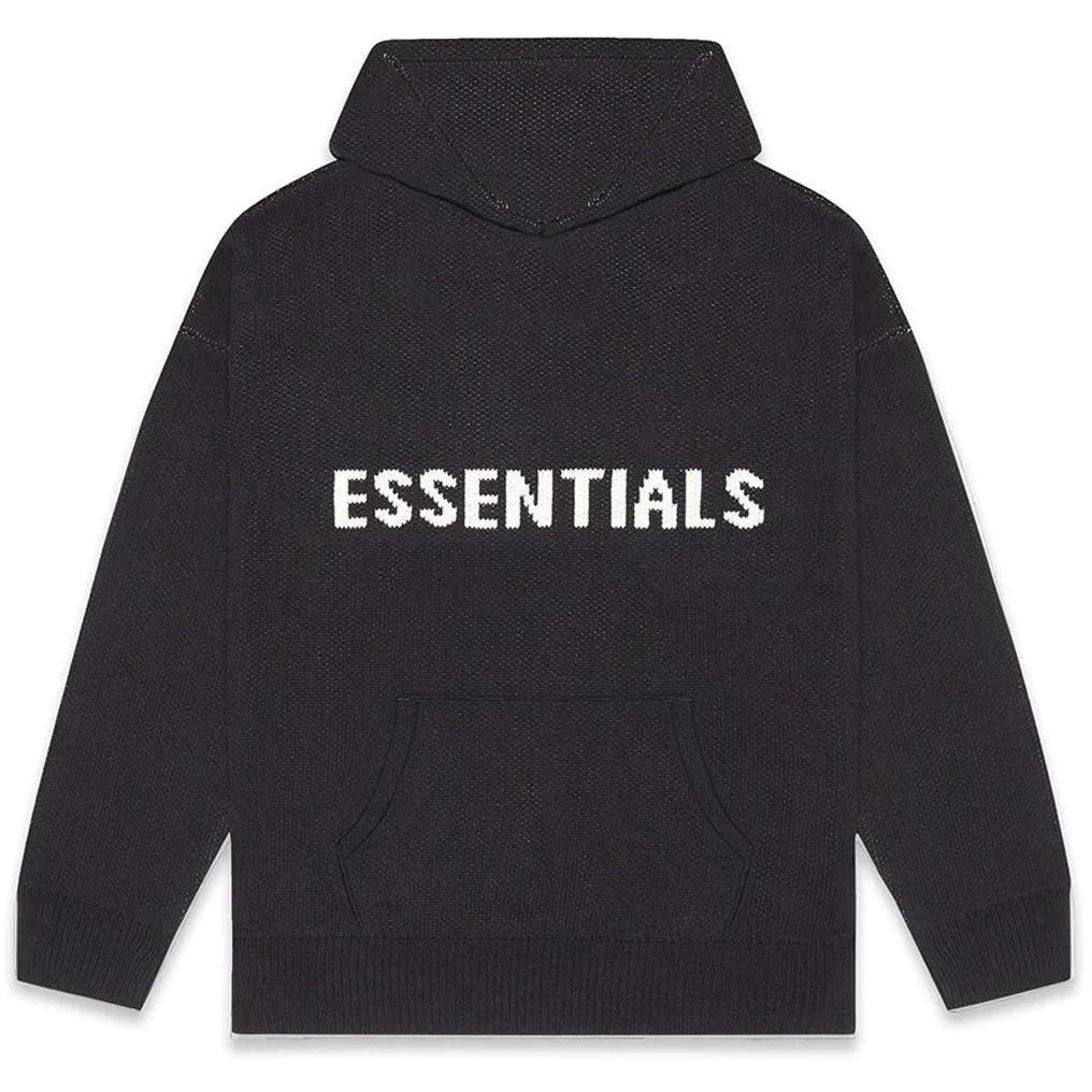 FOG Essentials Knit Hoodie Black